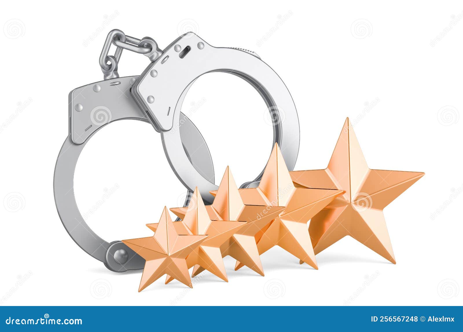 Golden Handcuff In Golden Frame Cartoon Vector | CartoonDealer.com ...