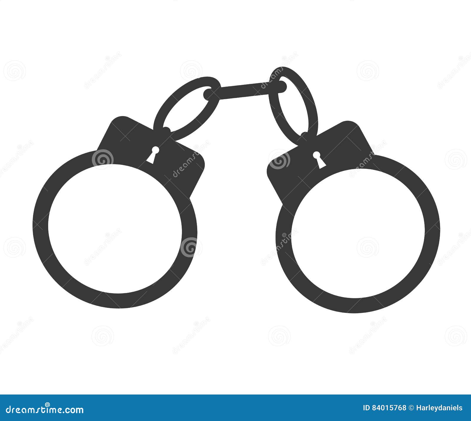 Handcuffs icon stock illustration. Illustration of custody - 84015768