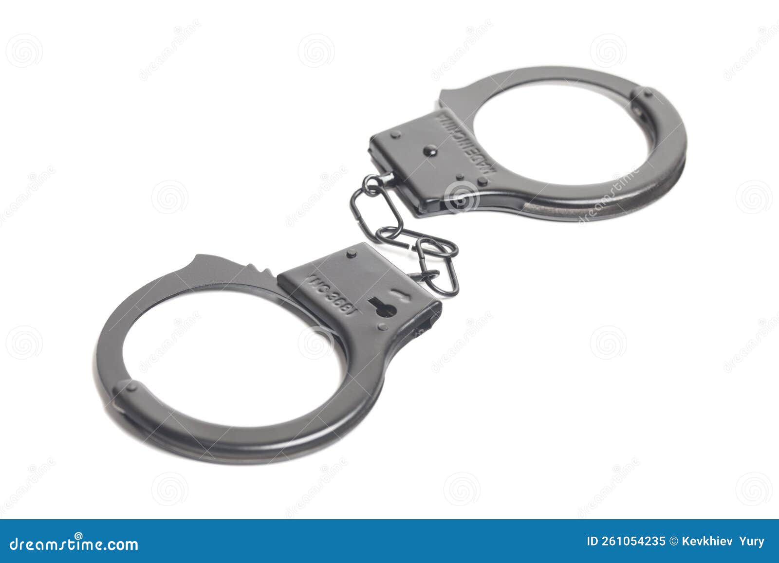 Handcuffs Isolated on White Background Stock Image - Image of empty ...
