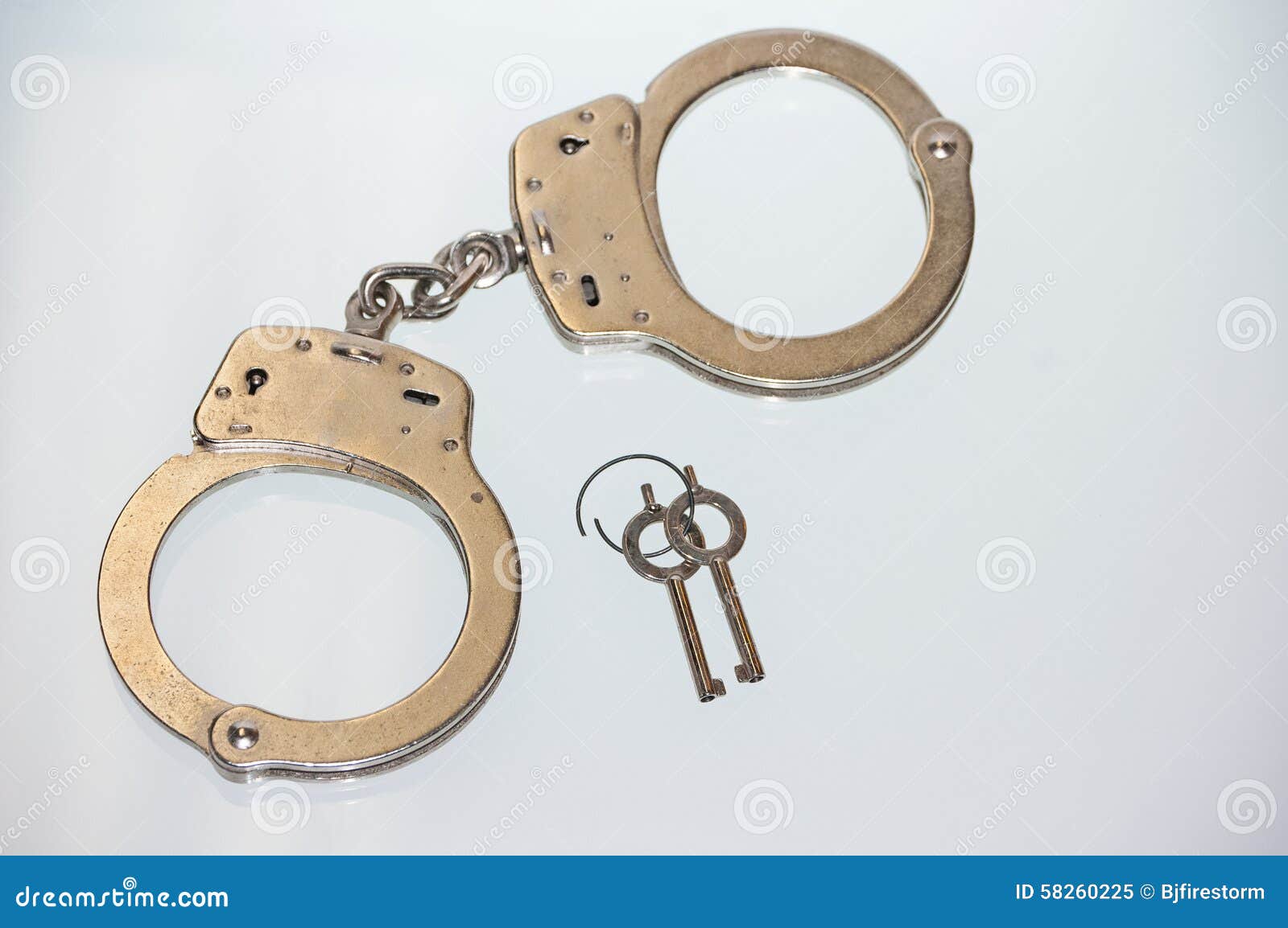 Handcuffs with Keys stock image. Image of handcuffs, inmate - 58260225