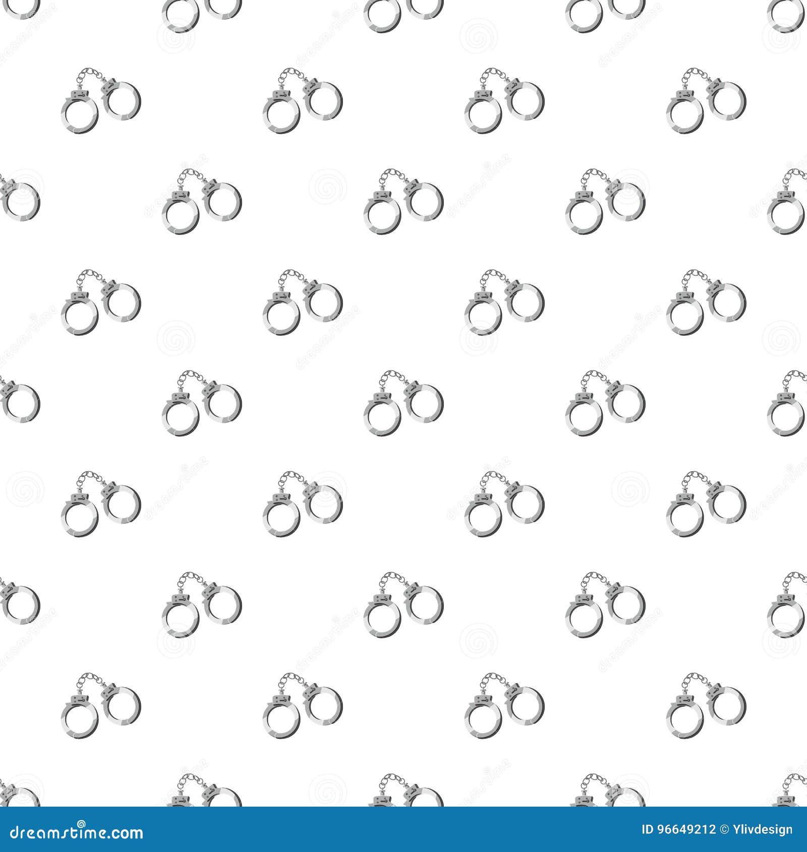 Handcuffs pattern stock vector. Illustration of graphics - 96649212