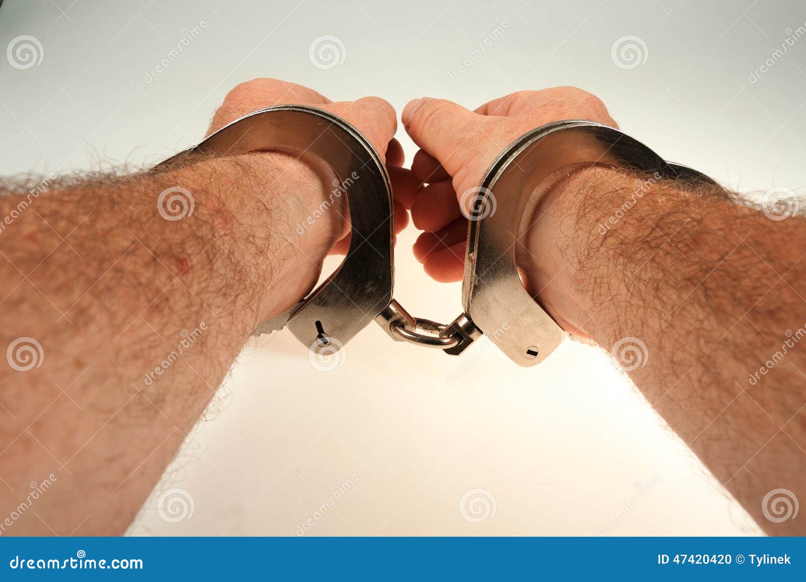Handcuffs stock photo. Image of person, crime, security - 47420420