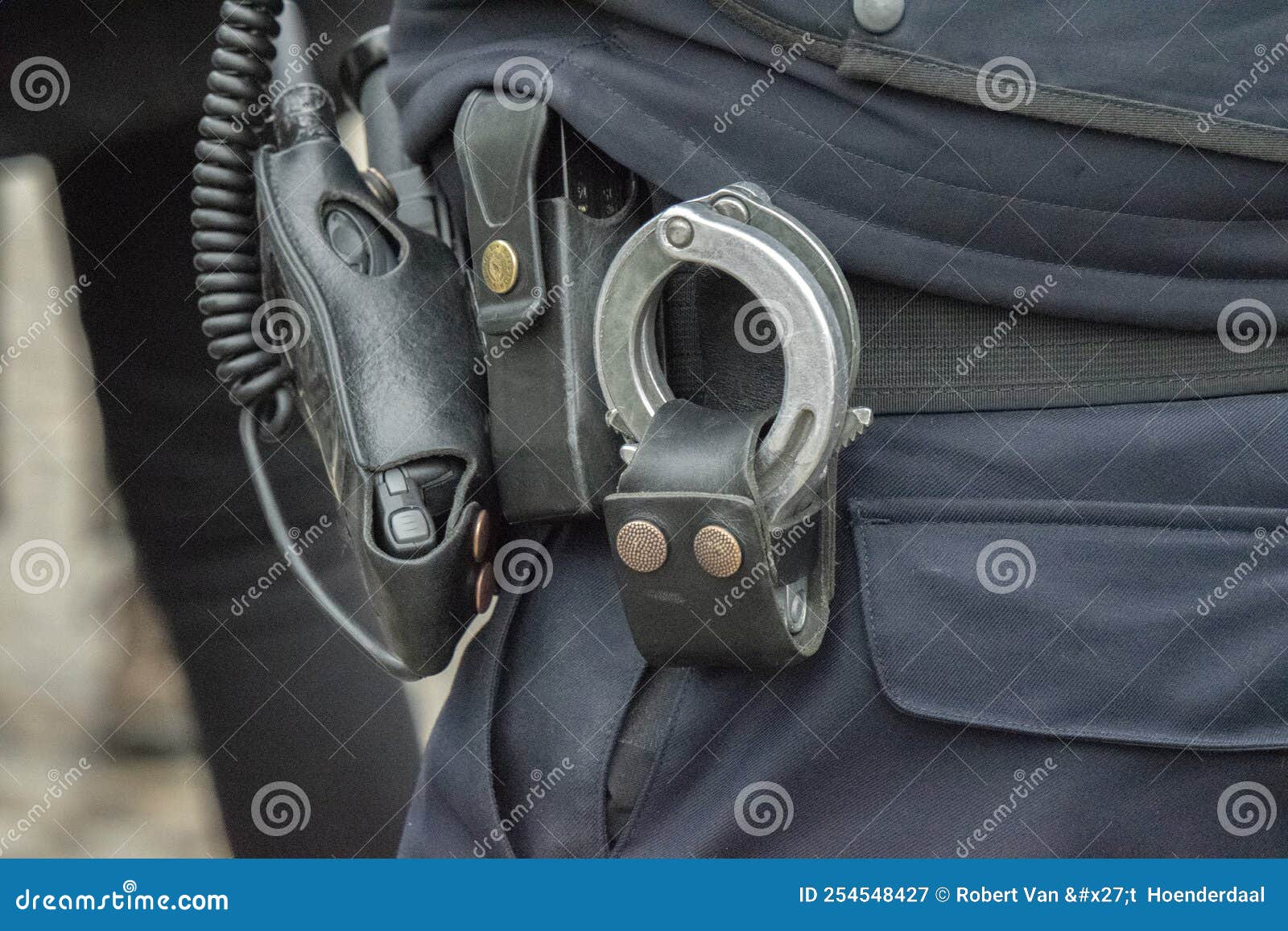 Handcuffs from a Policeman at Amsterdam the Netherlands 6-1-2020 ...