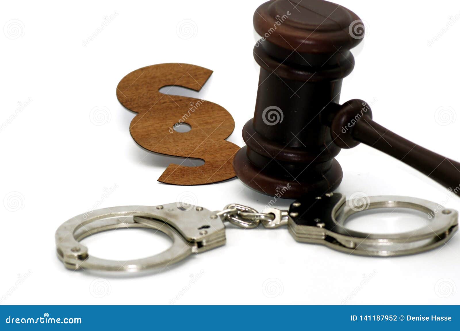 Handcuffs a Symbol of Crime Stock Photo - Image of hammer, paragraph ...