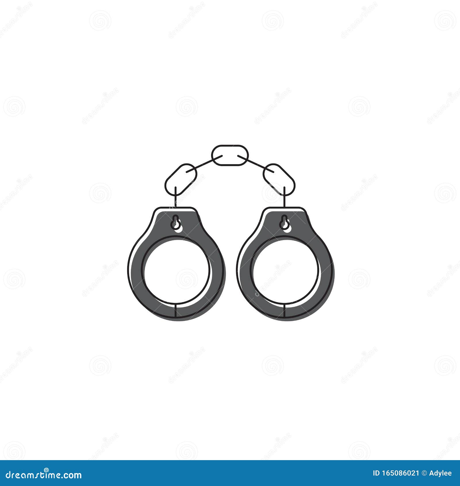Handcuffs. Vector Drawing | CartoonDealer.com #99664172