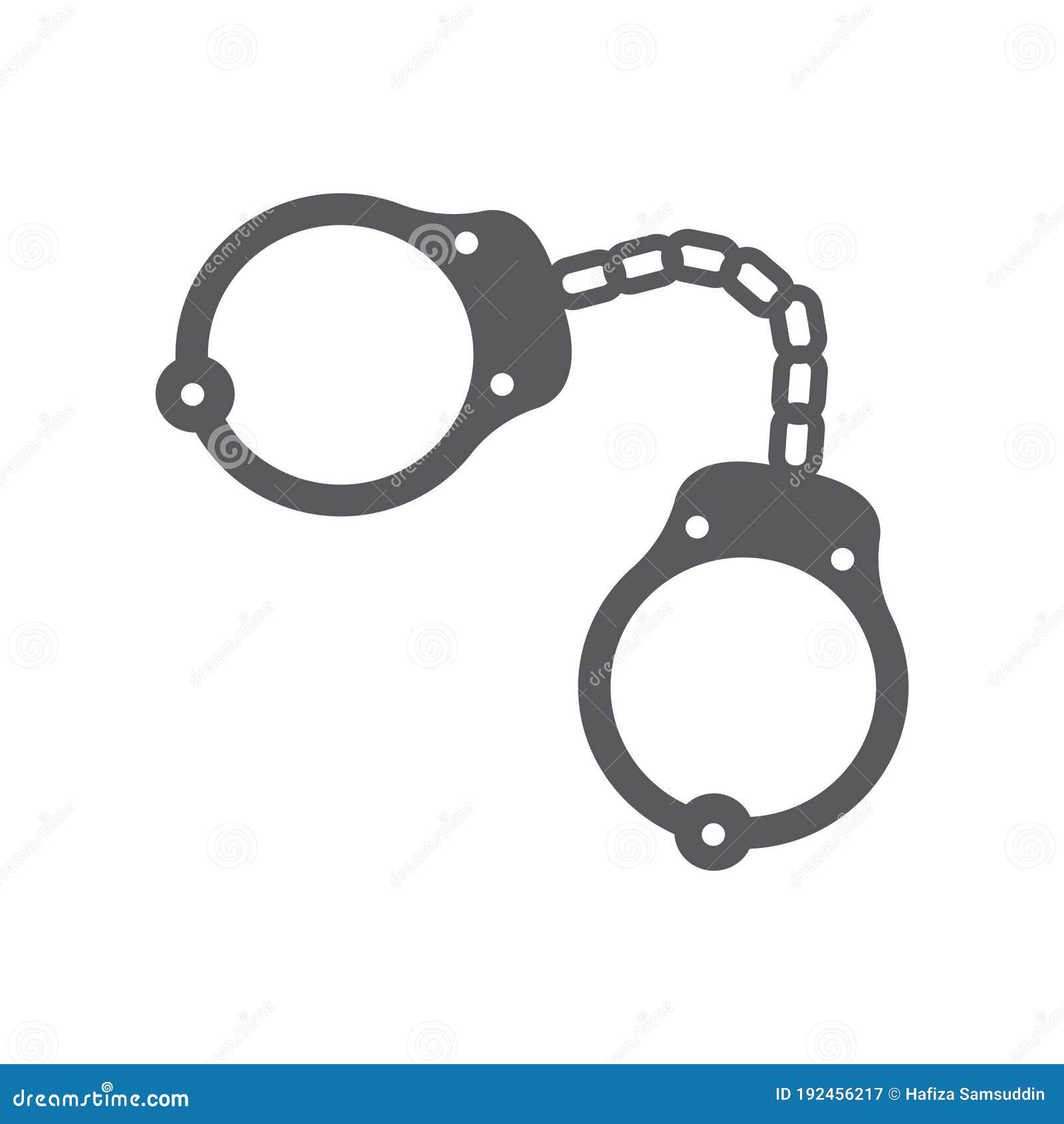 Handcuffs. Vector Illustration Decorative Design Stock Vector ...