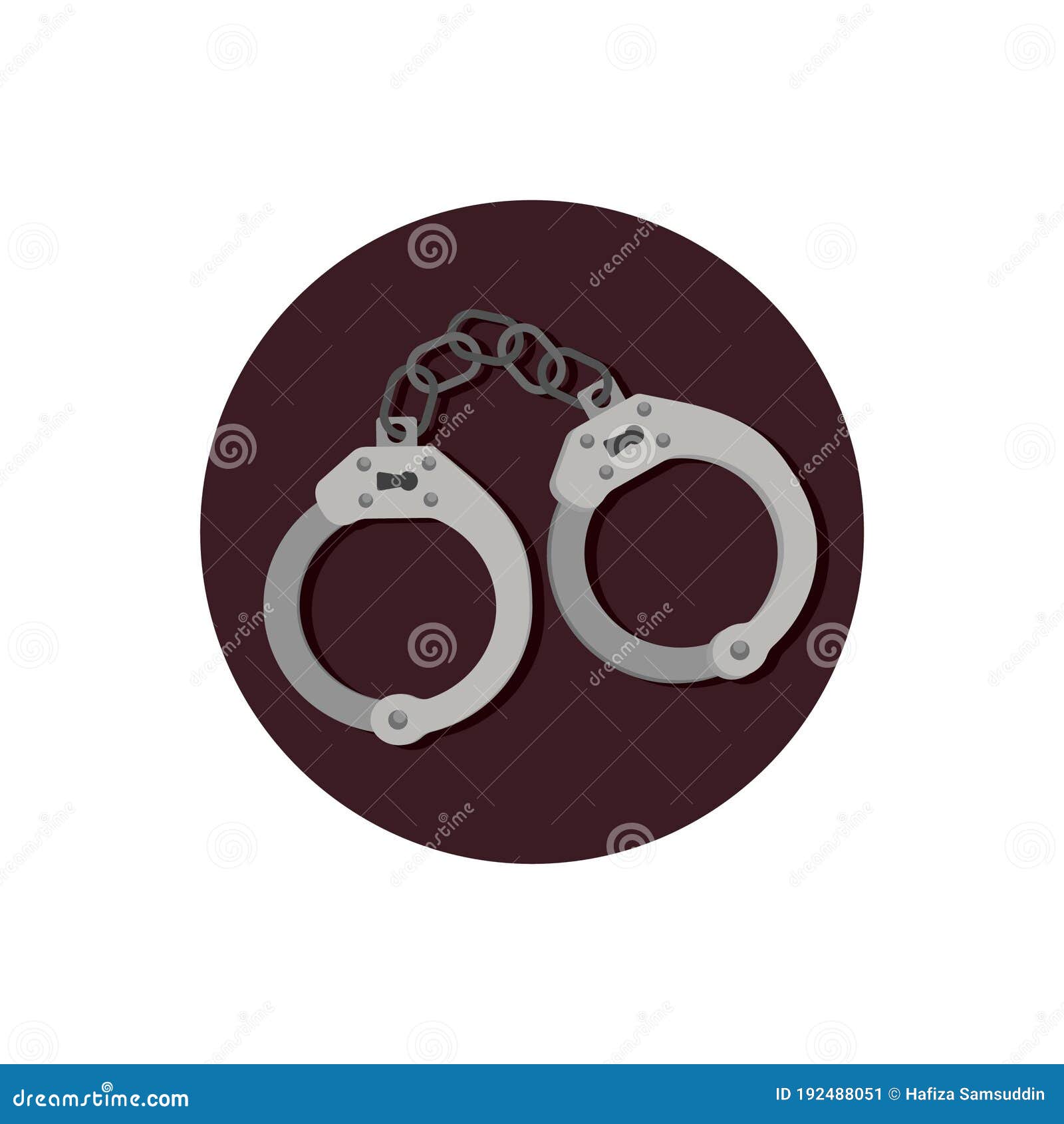 Handcuffs. Vector Illustration Decorative Design Stock Vector ...