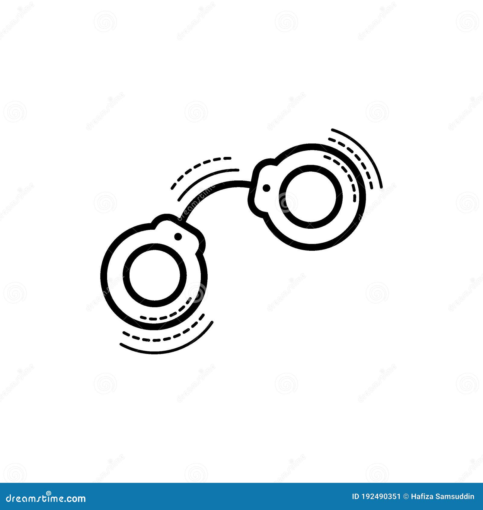 Handcuffs. Vector Illustration Decorative Design Stock Vector ...