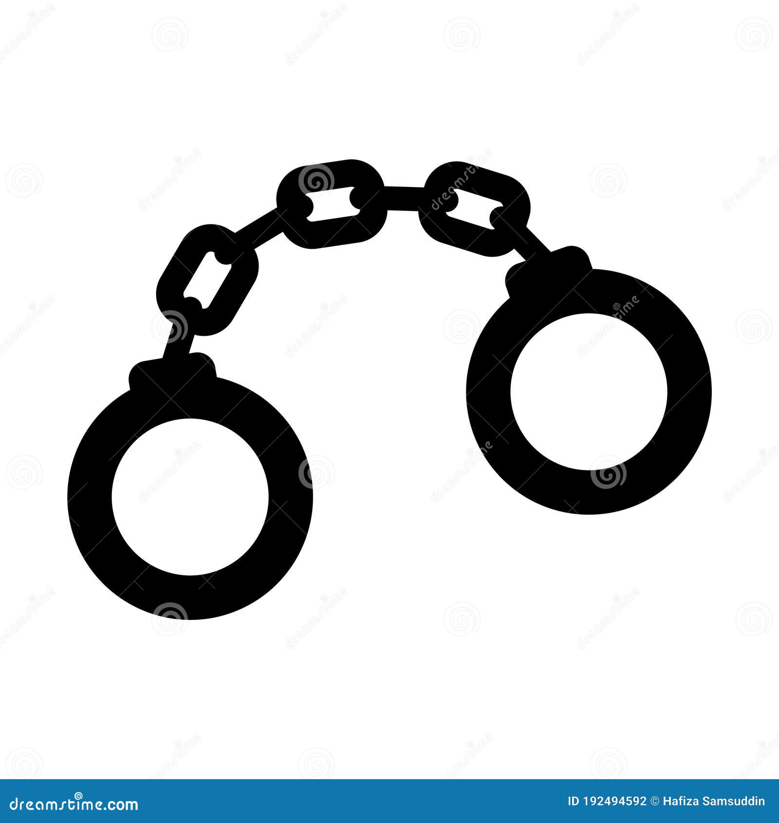 Handcuffs. Vector Illustration Decorative Design Stock Vector ...