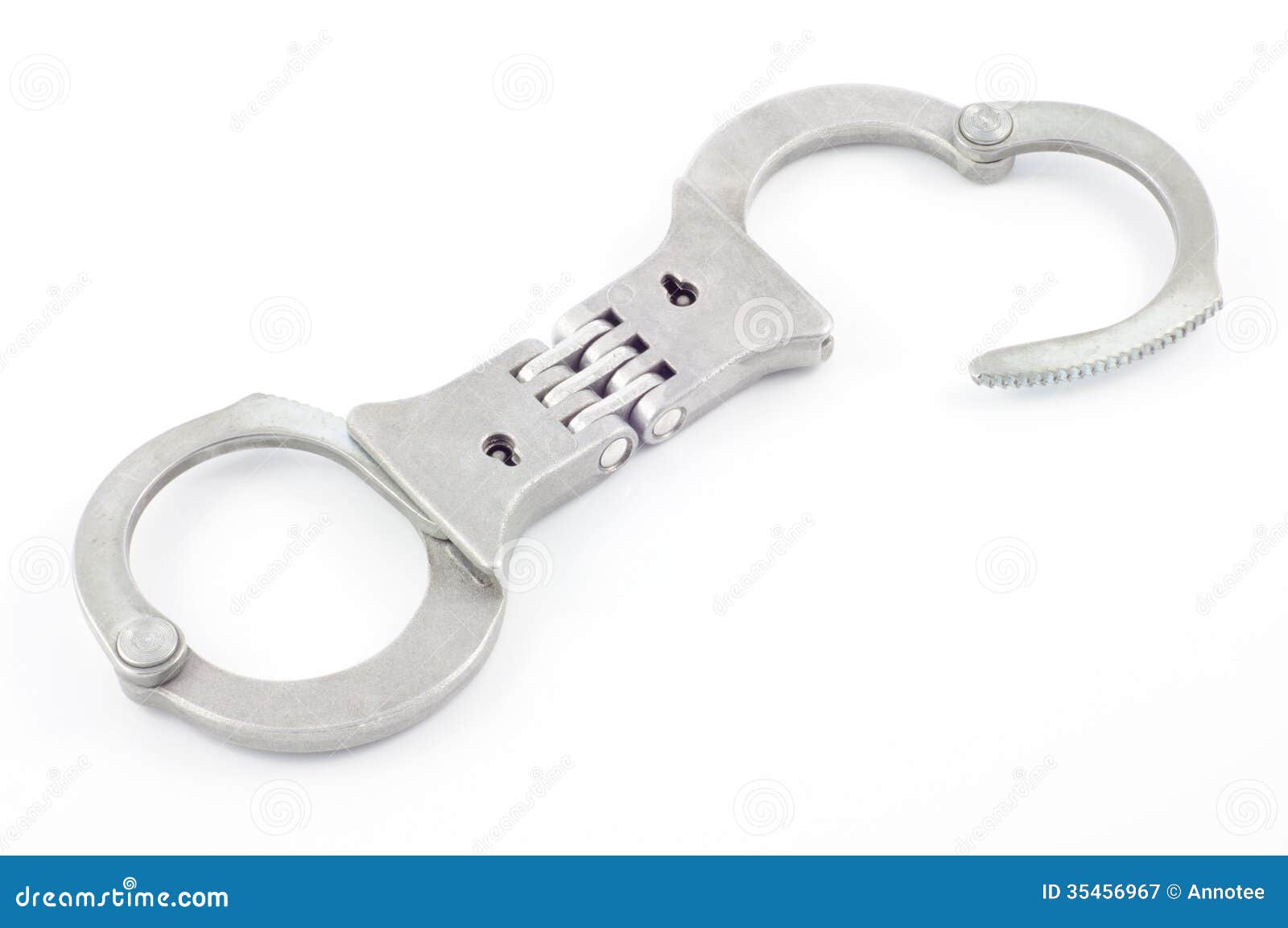 Handcuffs on a White Background Stock Image - Image of hand, criminal ...