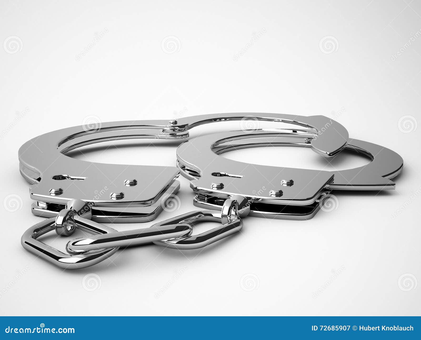 Handcuffs on White Background Stock Illustration - Illustration of font ...
