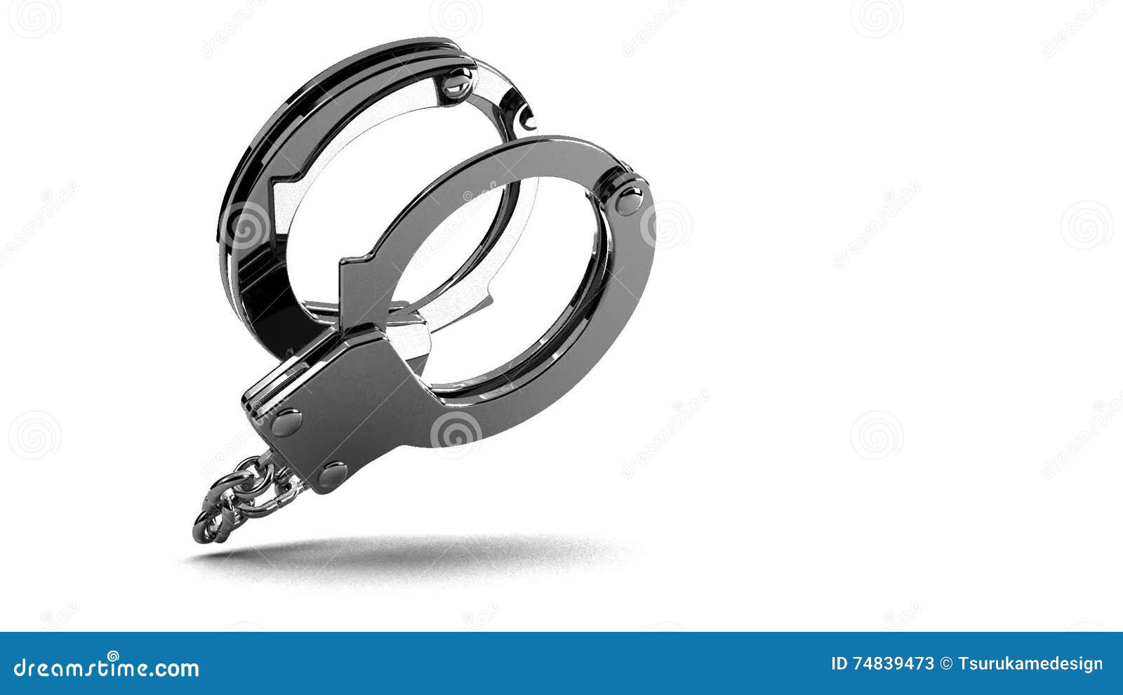 Handcuffs on White Text Space Stock Video - Video of background ...