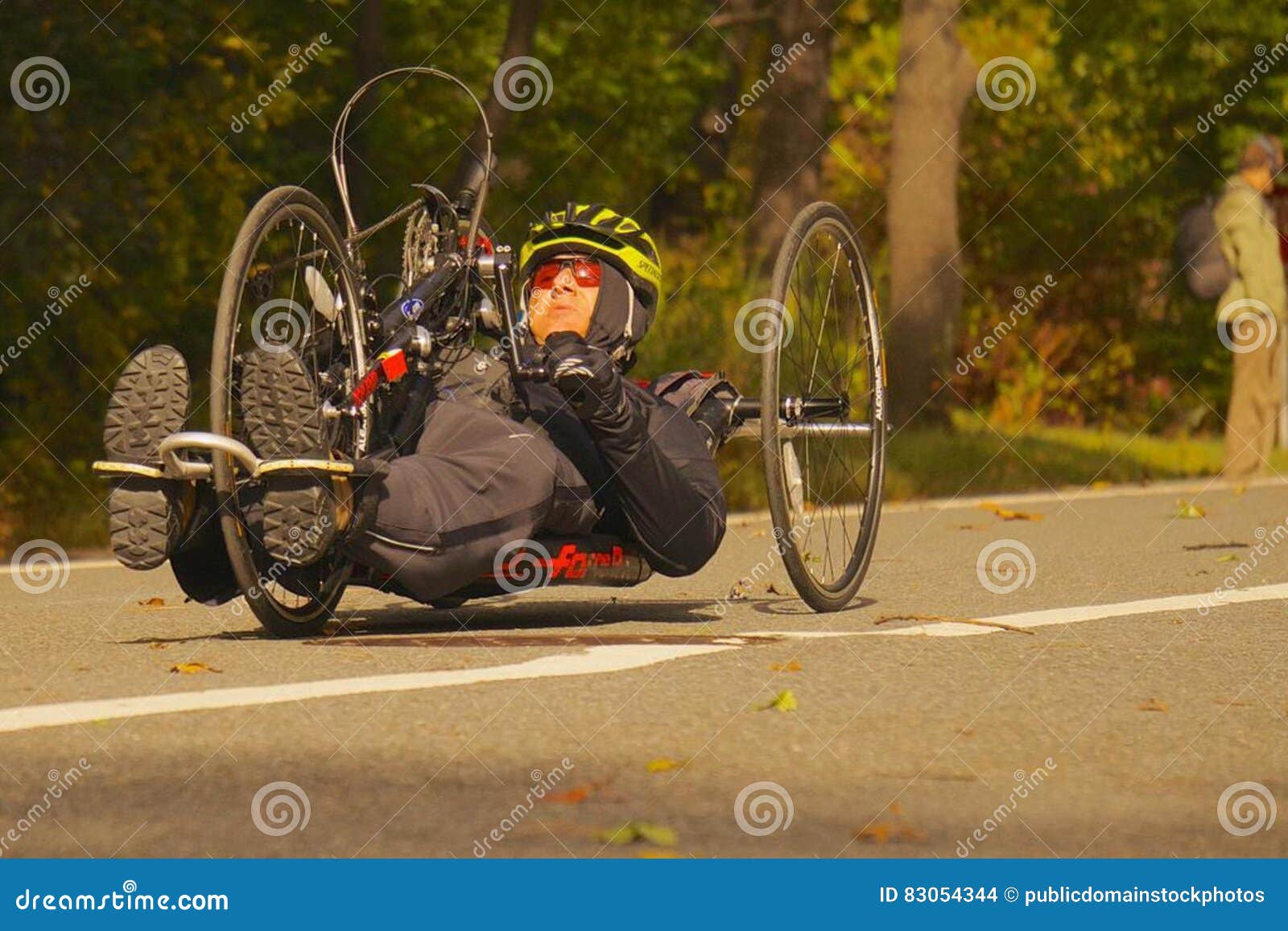 Handcycle On Roadway Picture. Image: 83054344
