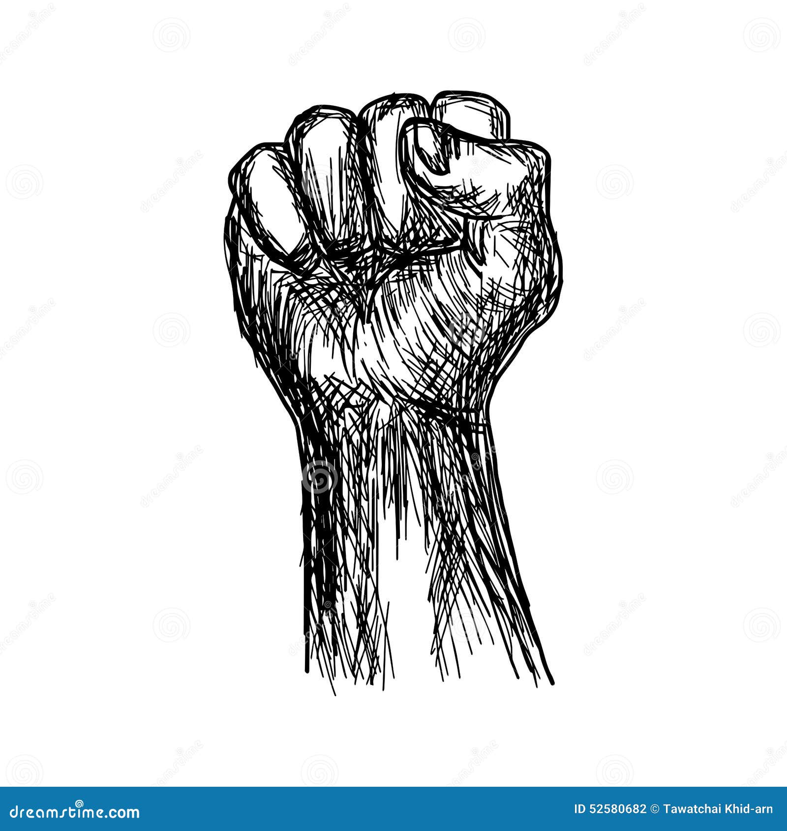 Fist Stylized Symbol Vector Illustration | CartoonDealer.com #34707482