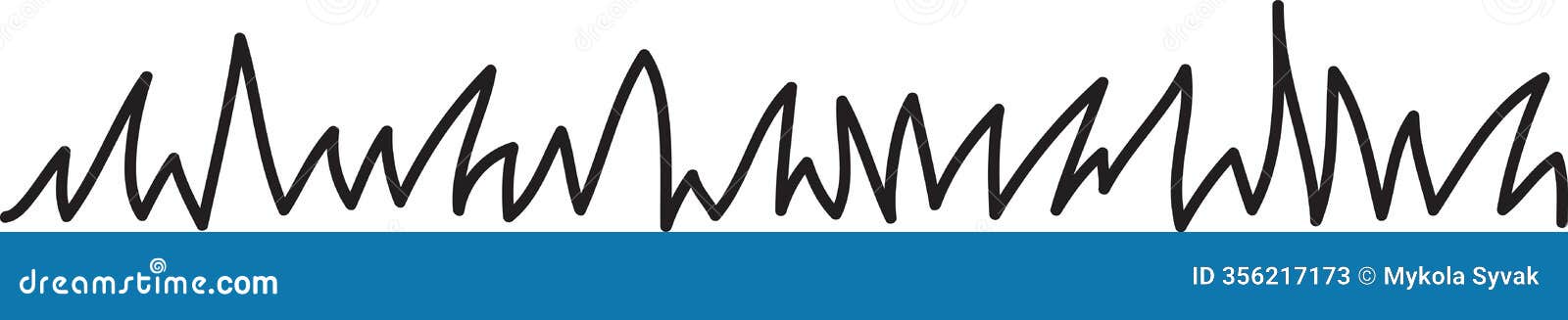 Handdrawn Grass Line Drawing Stock Illustration - Illustration of ...