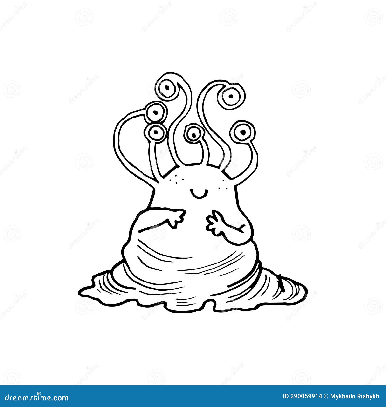 Handdrawn Magic Creature, Magic Animal Drawing Stock Illustration ...