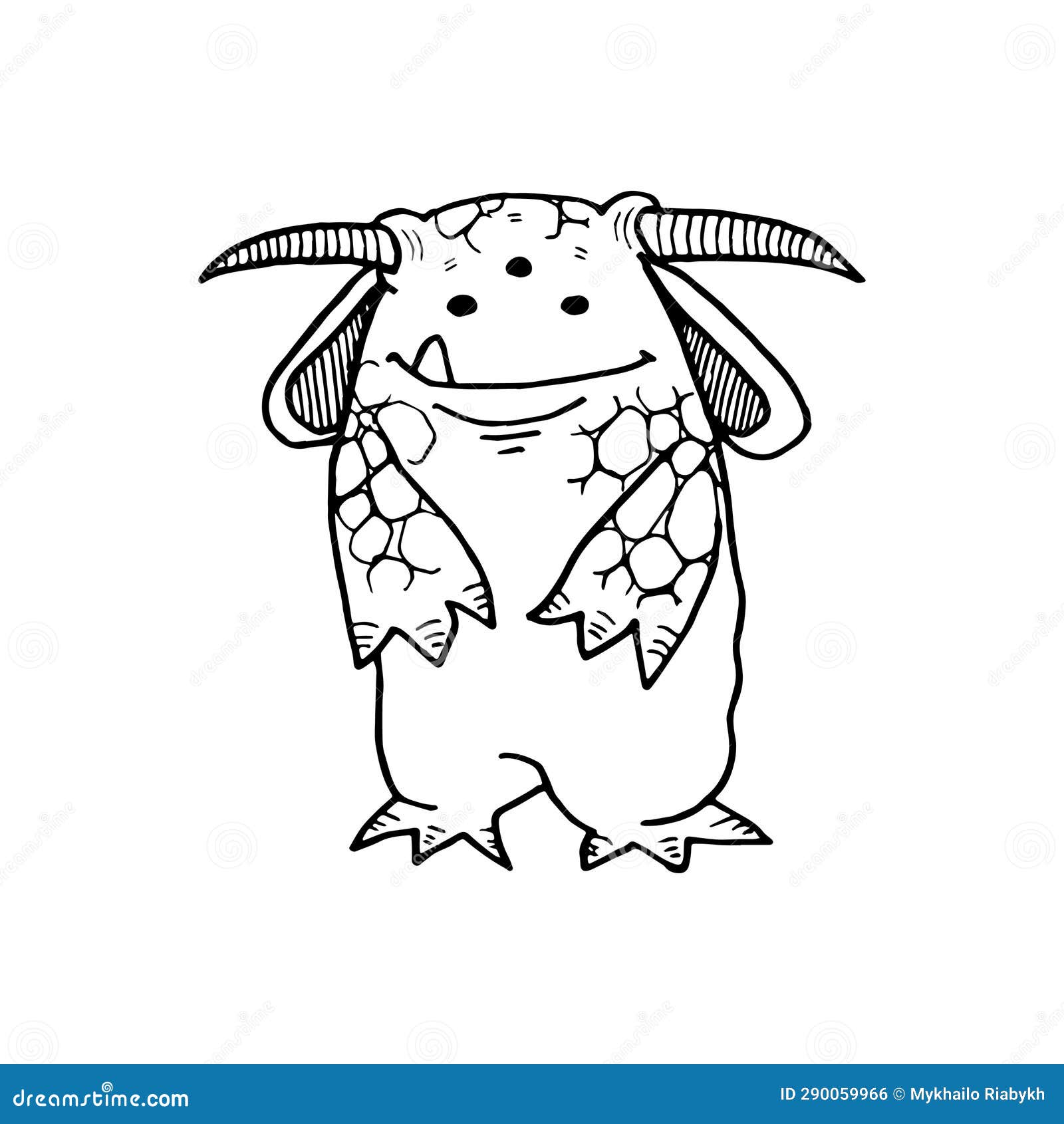 Handdrawn Magic Creature, Magic Animal Drawing Stock Vector ...