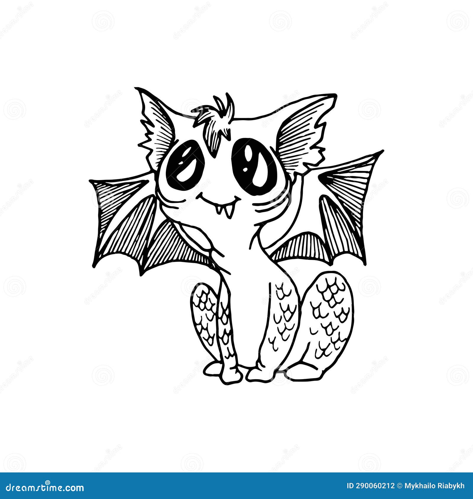 Handdrawn Magic Creature, Magic Animal Drawing Stock Vector ...