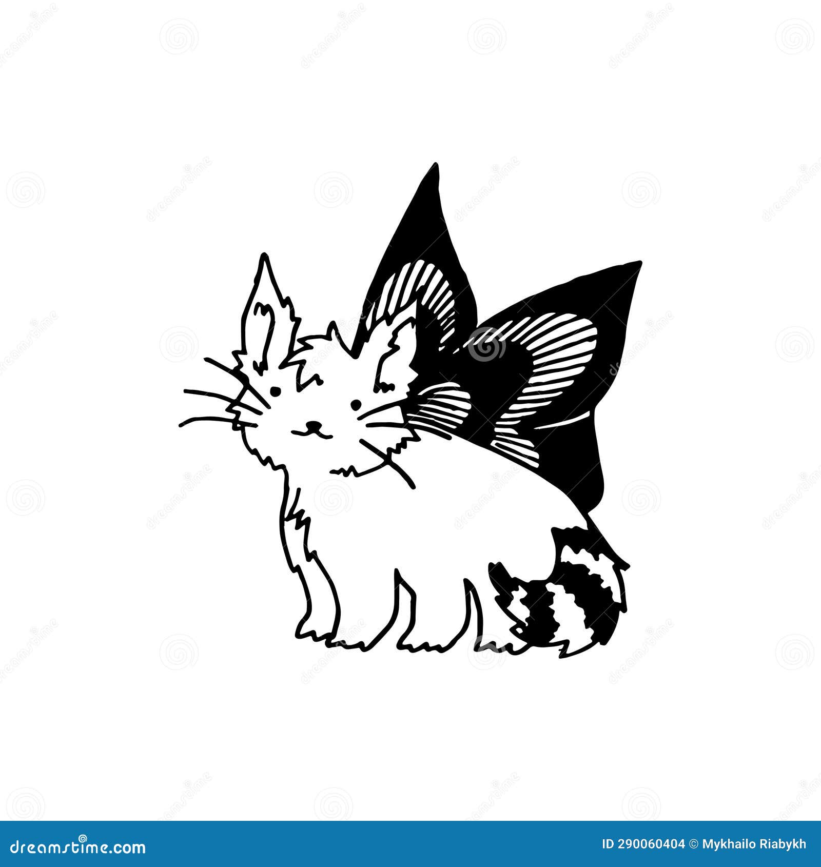 Handdrawn Magic Creature, Magic Animal Drawing Stock Illustration ...