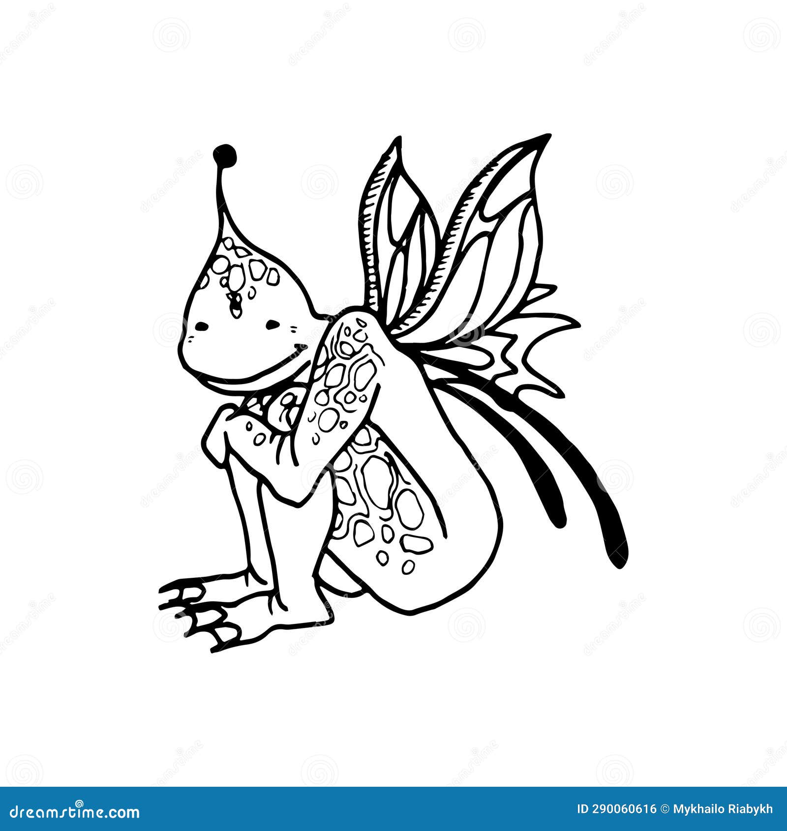 Handdrawn Magic Creature, Magic Animal Drawing Stock Vector ...