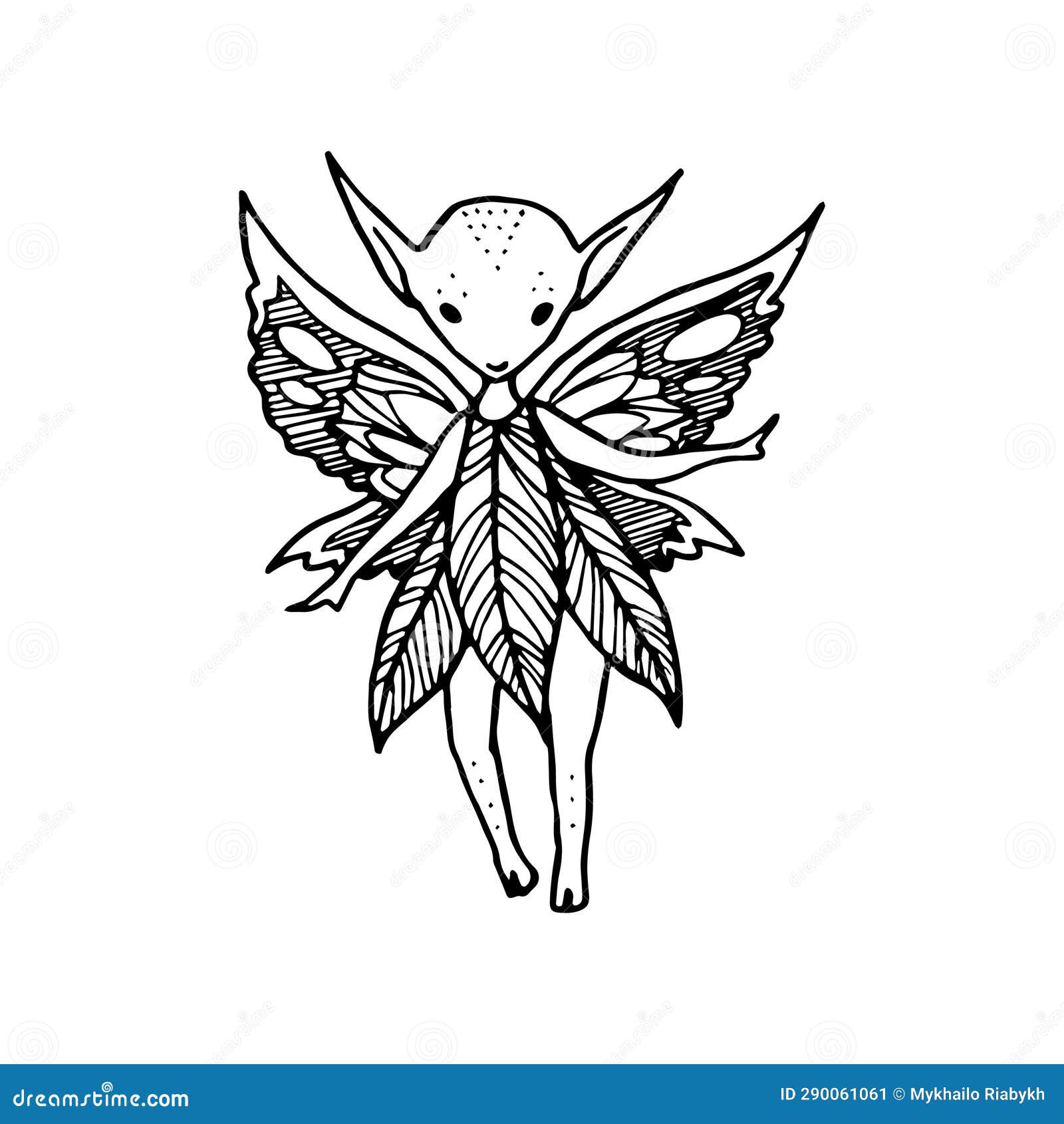 Handdrawn Magic Creature, Magic Animal Drawing Stock Illustration ...