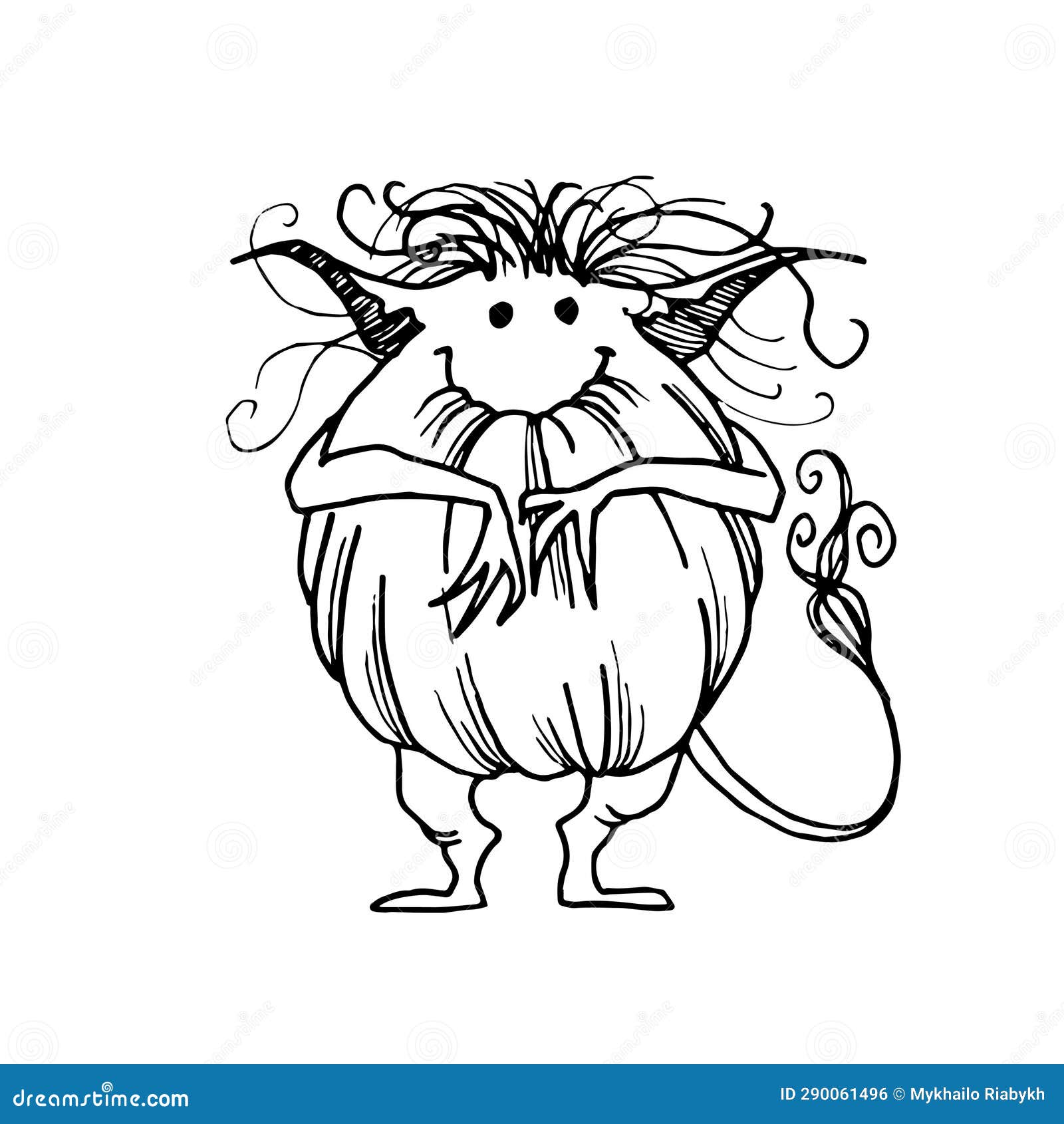 Handdrawn Magic Creature, Magic Animal Drawing Stock Vector ...