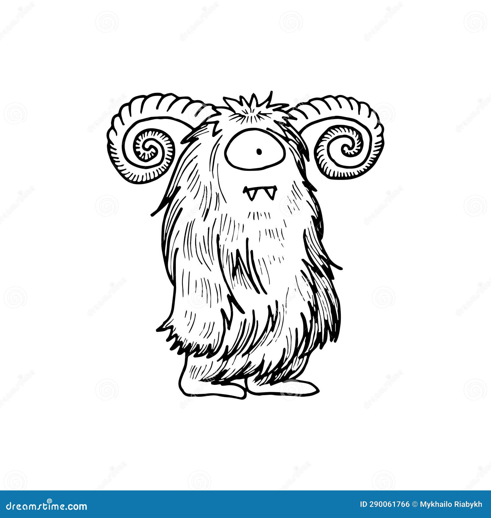 Handdrawn Magic Creature, Magic Animal Drawing Stock Vector ...