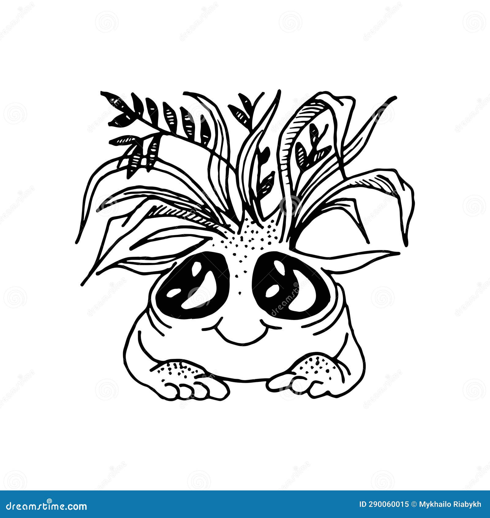 Handdrawn Magic Creature, Magic Animal Drawing Stock Vector ...