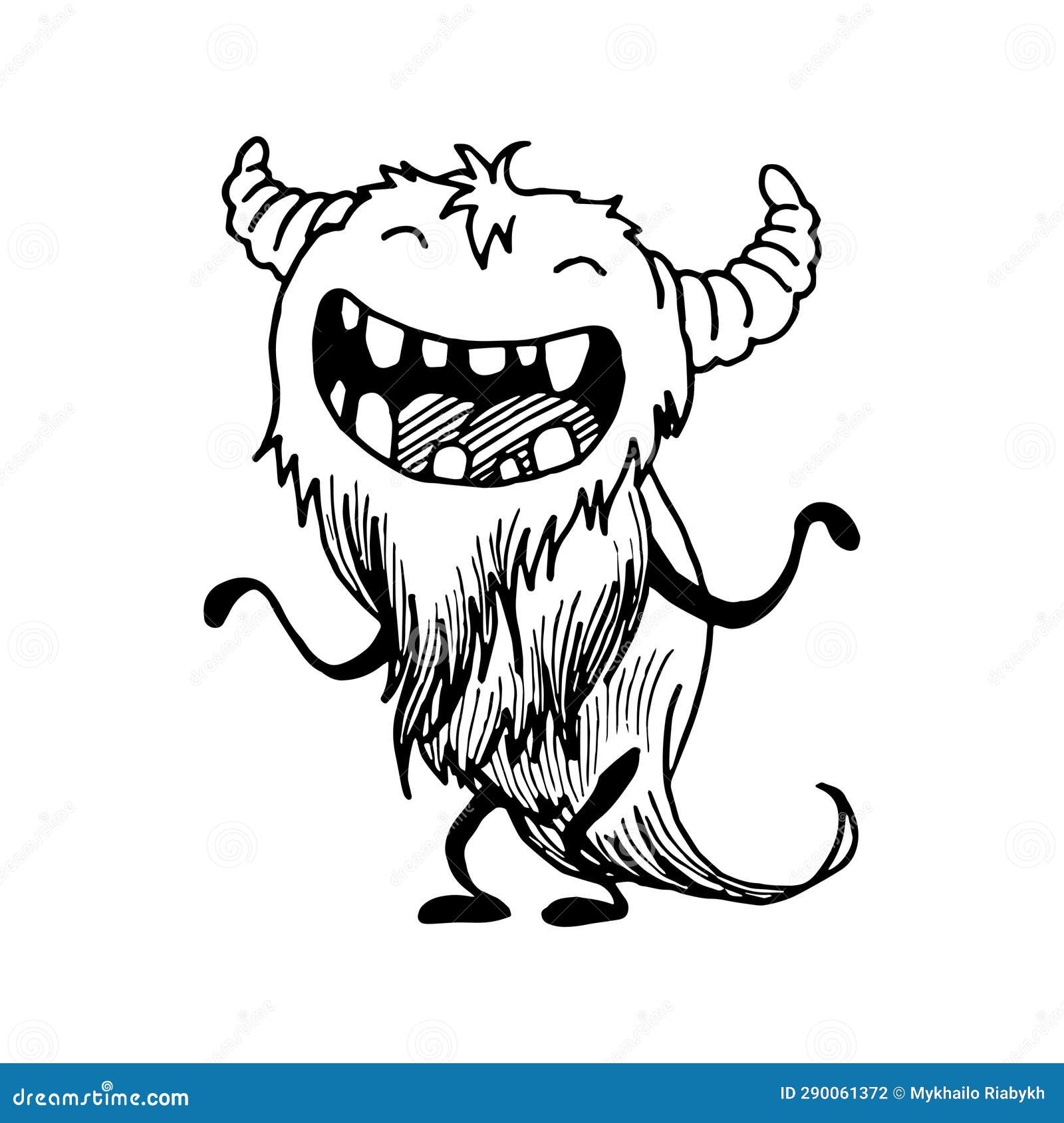 Handdrawn Magic Creature, Magic Animal Drawing Stock Vector ...