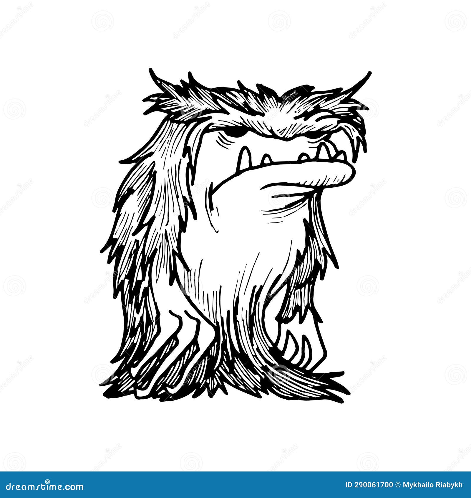 Handdrawn Magic Creature, Magic Animal Drawing Stock Vector ...