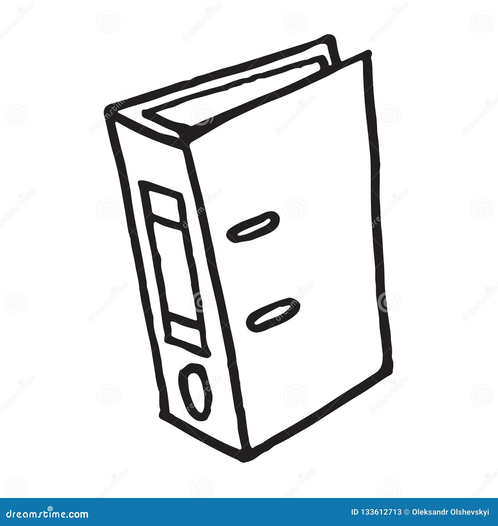 Handdrawn Ordnergekritzelikone Vektor Abbildung - Illustration von ...