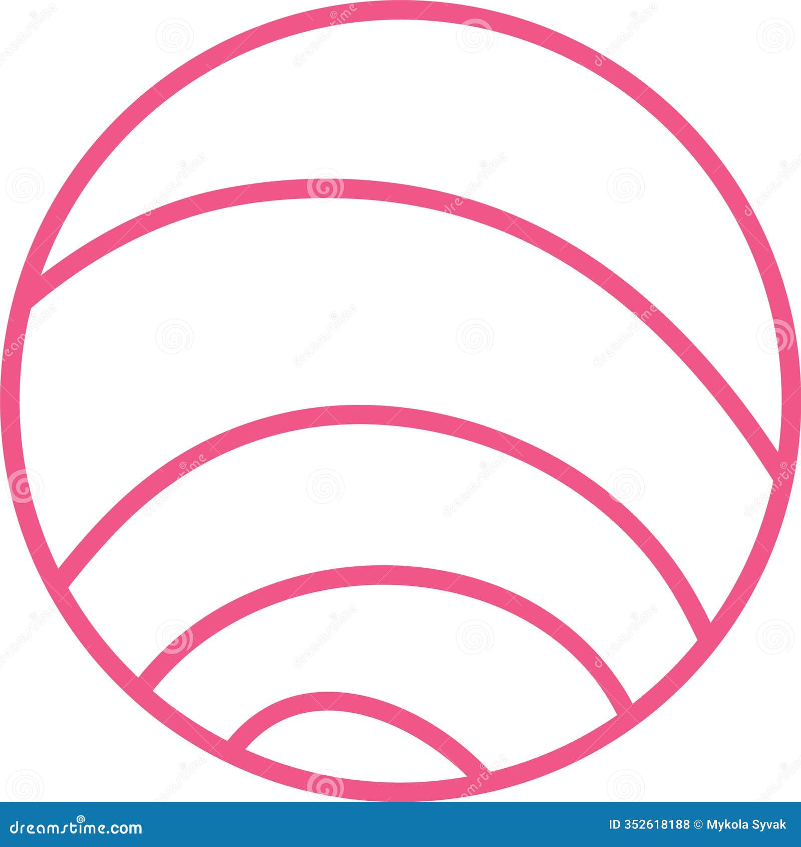 Handdrawn Outline Round stock illustration. Illustration of line ...