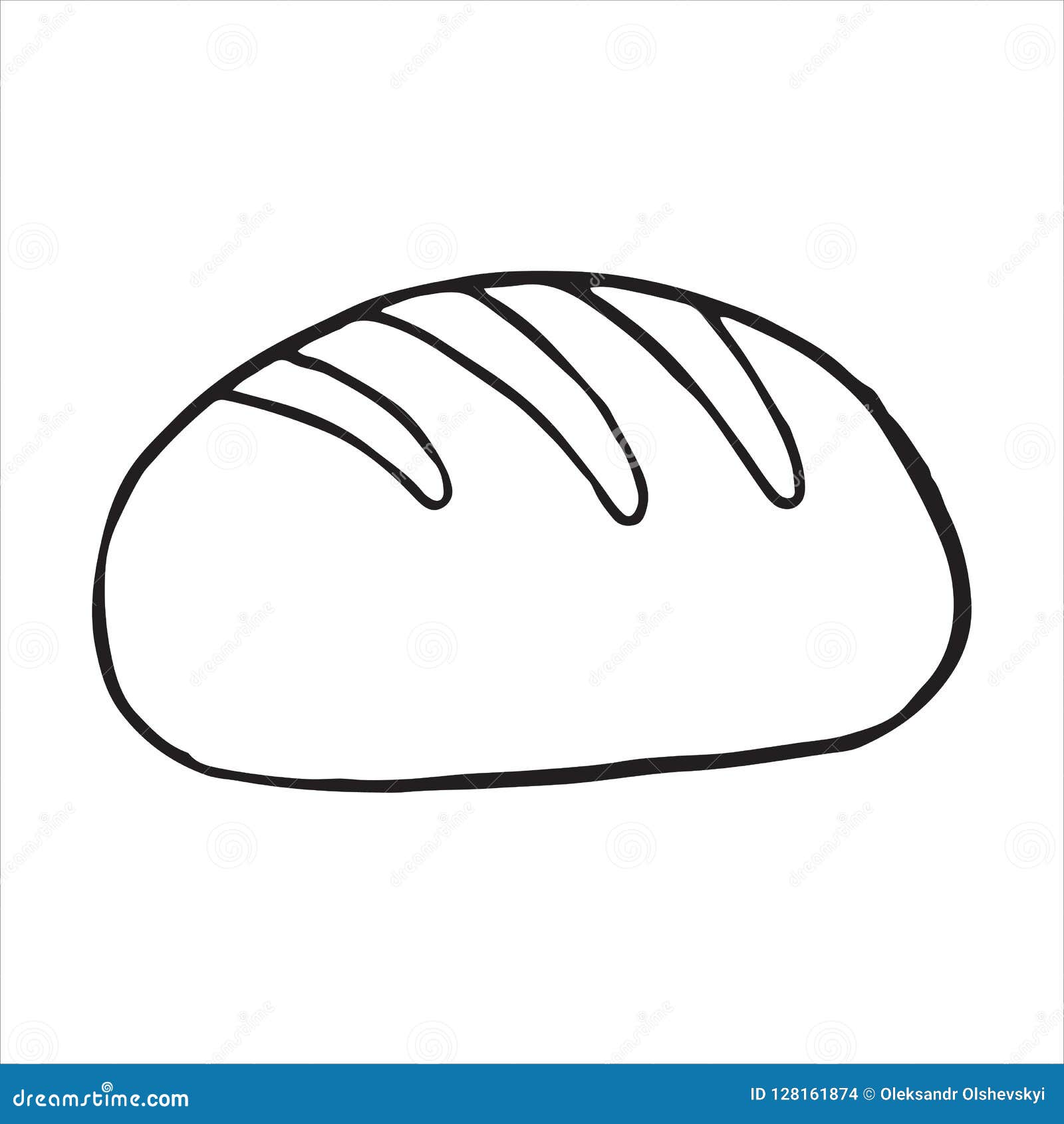 Handdrawn Pictogram Van De Broodkrabbel Vector Illustratie ...