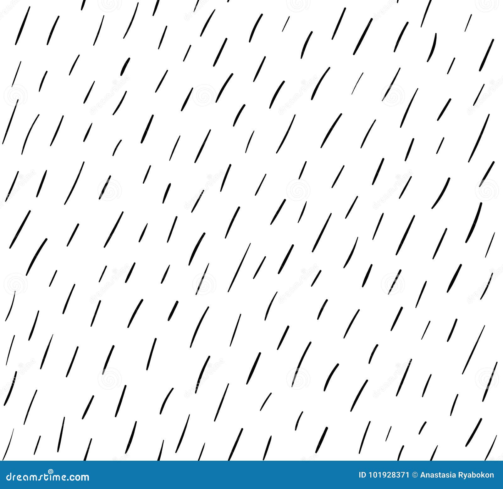 Handdrawn Seamless Rain Texture Pattern Vector Stock Vector ...