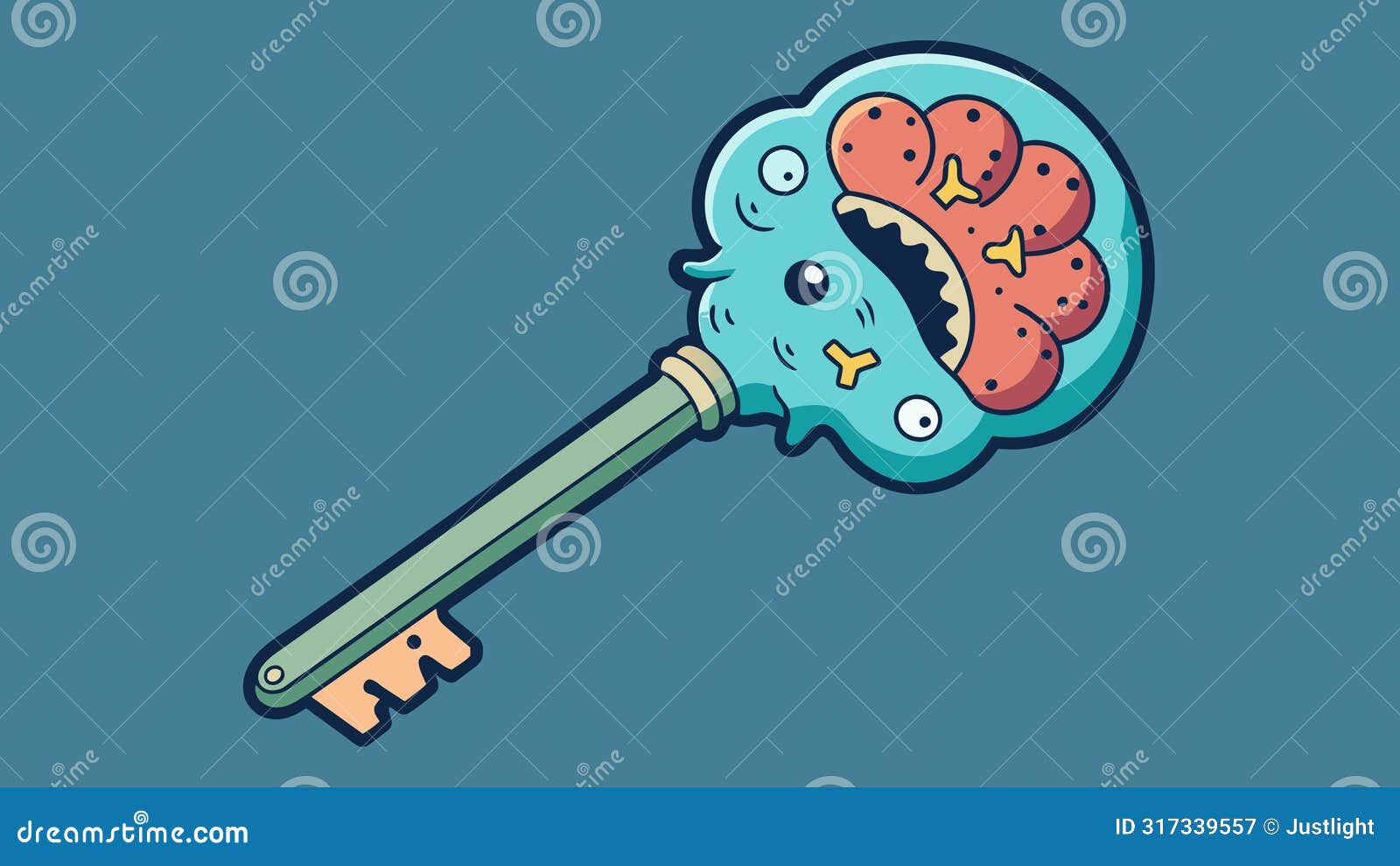 A Handdrawn Sketch of a Keys Teeth Featuring Microscopic Ketamine ...