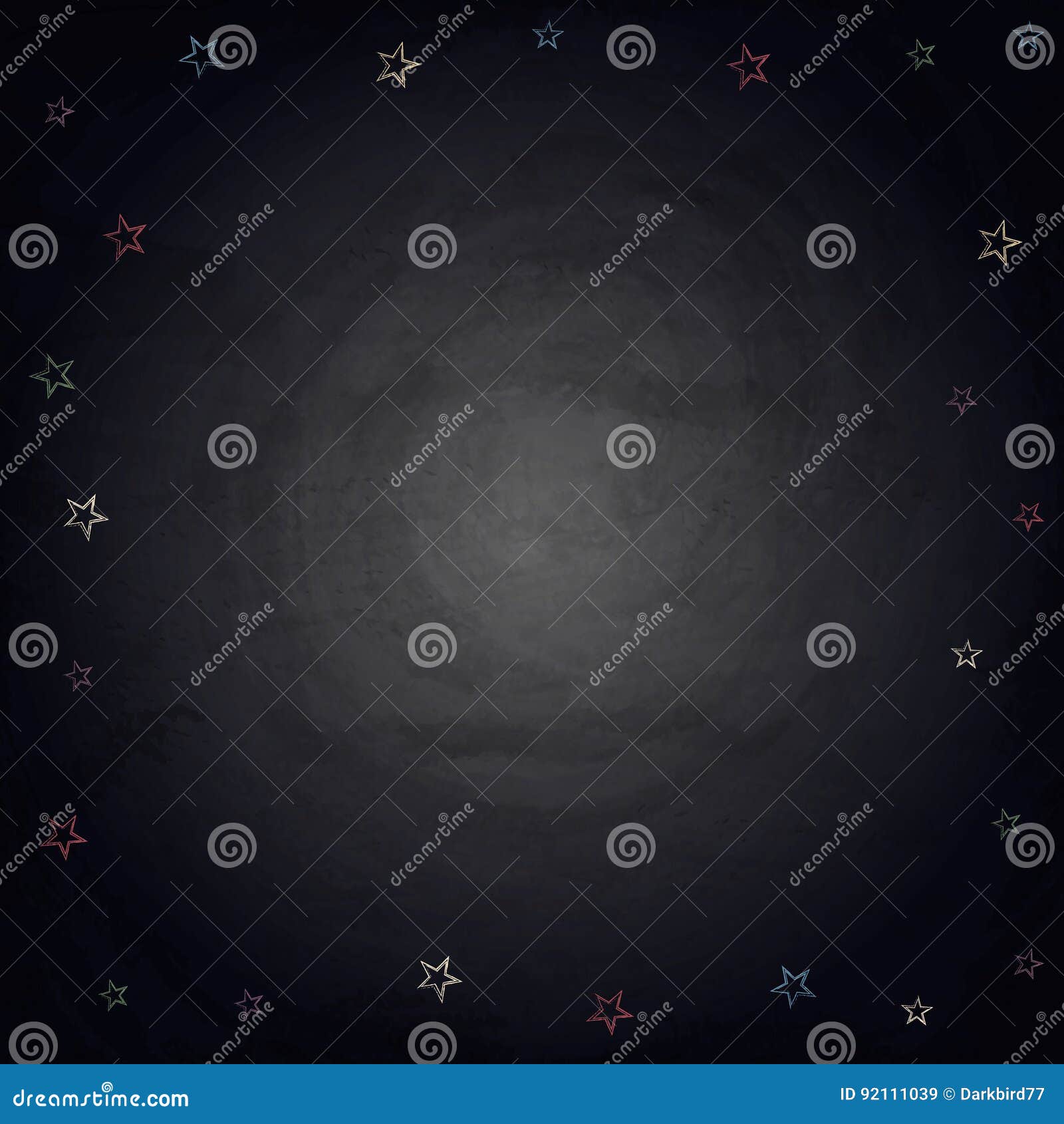 Handdrawn Stars on Chalkboard Blackboard Background Stock Illustration ...