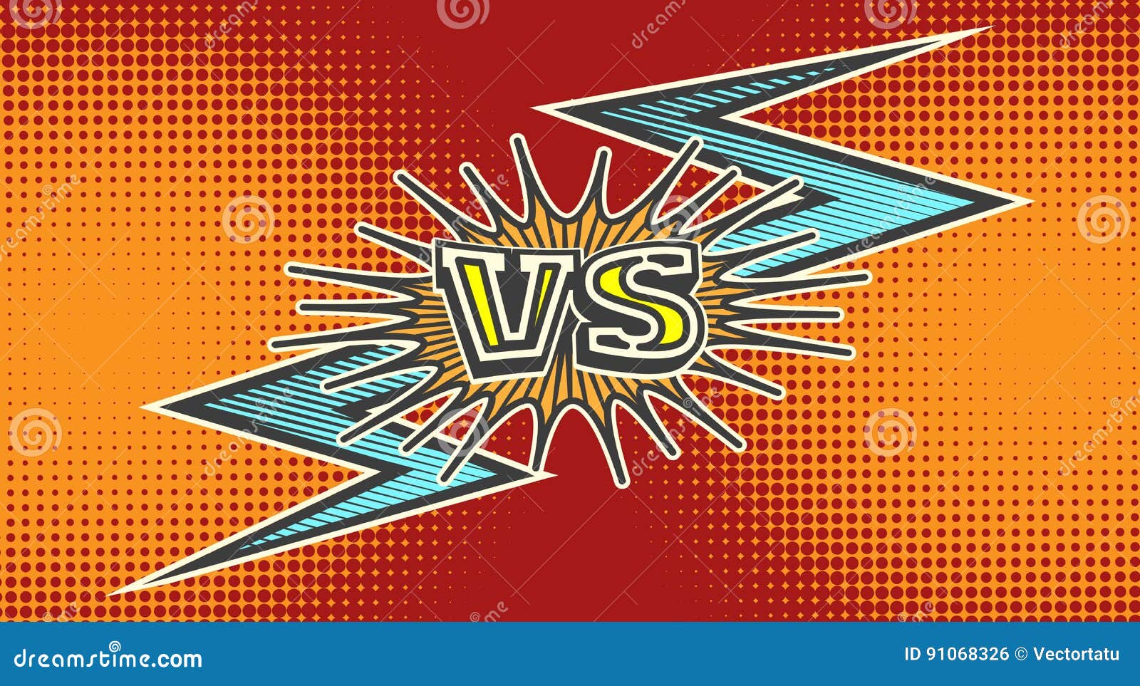 Handdrawn Versus Letters Background Stock Vector - Illustration of ...