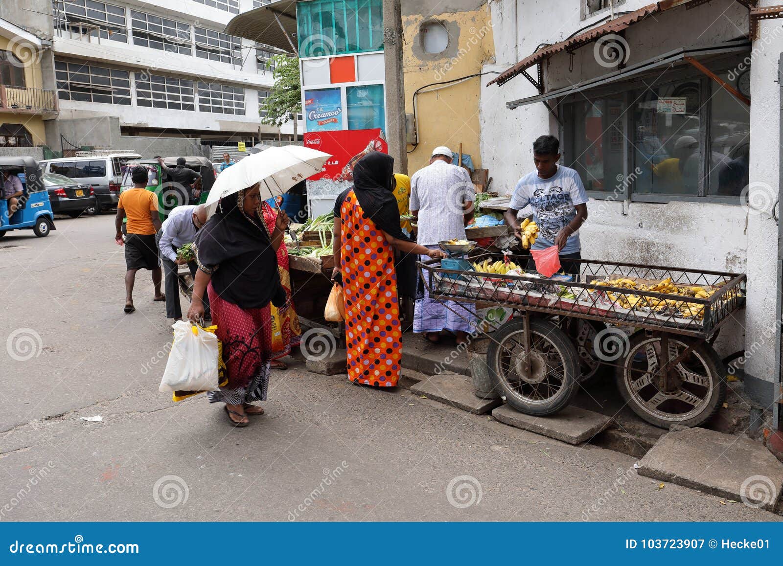 Handel En Verkoop in De Straten Van Colombo Redactionele Fotografie ...