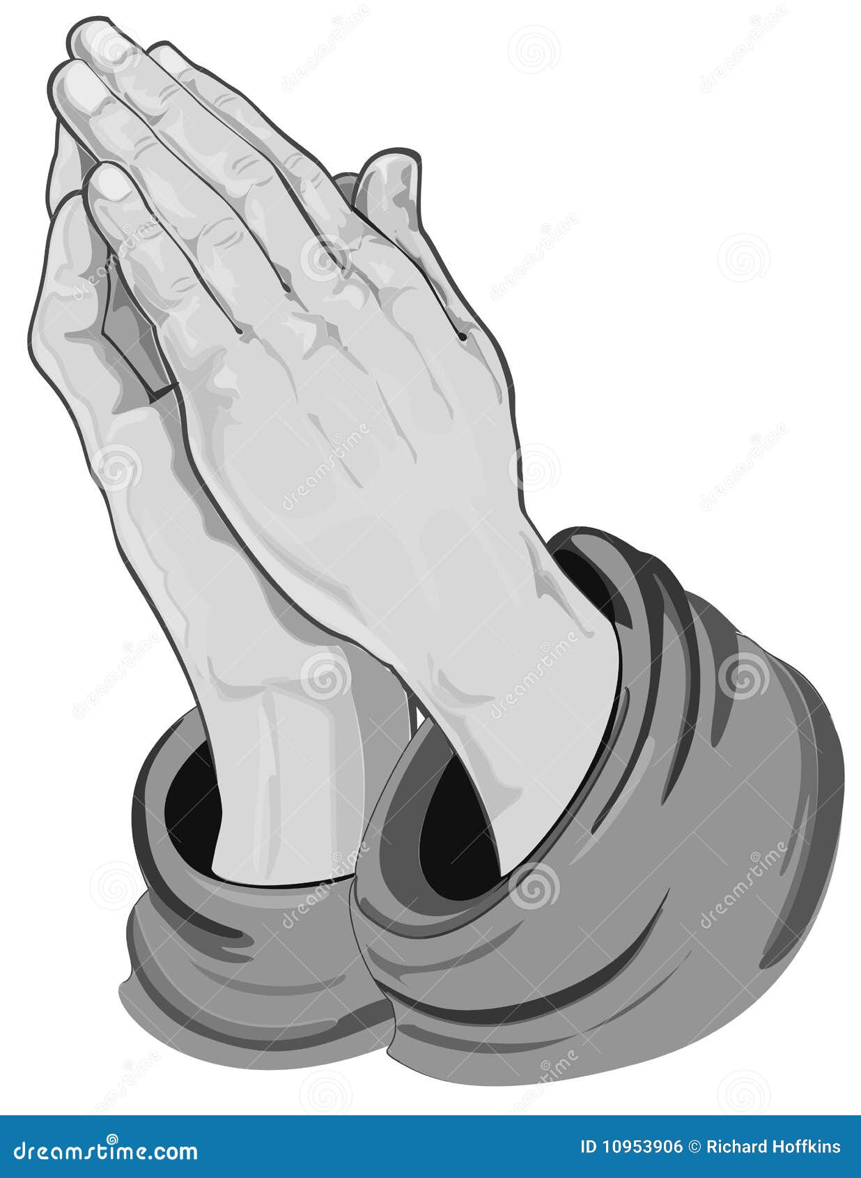 Handen bidden stock illustratie. Illustration of spiritual - 10953906