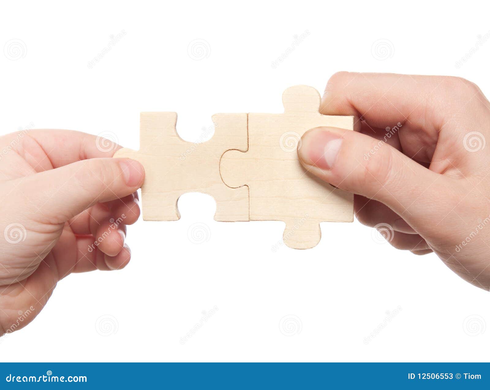 Handen Die Raadsels Verbinden Stock Afbeelding - Image of verbind ...