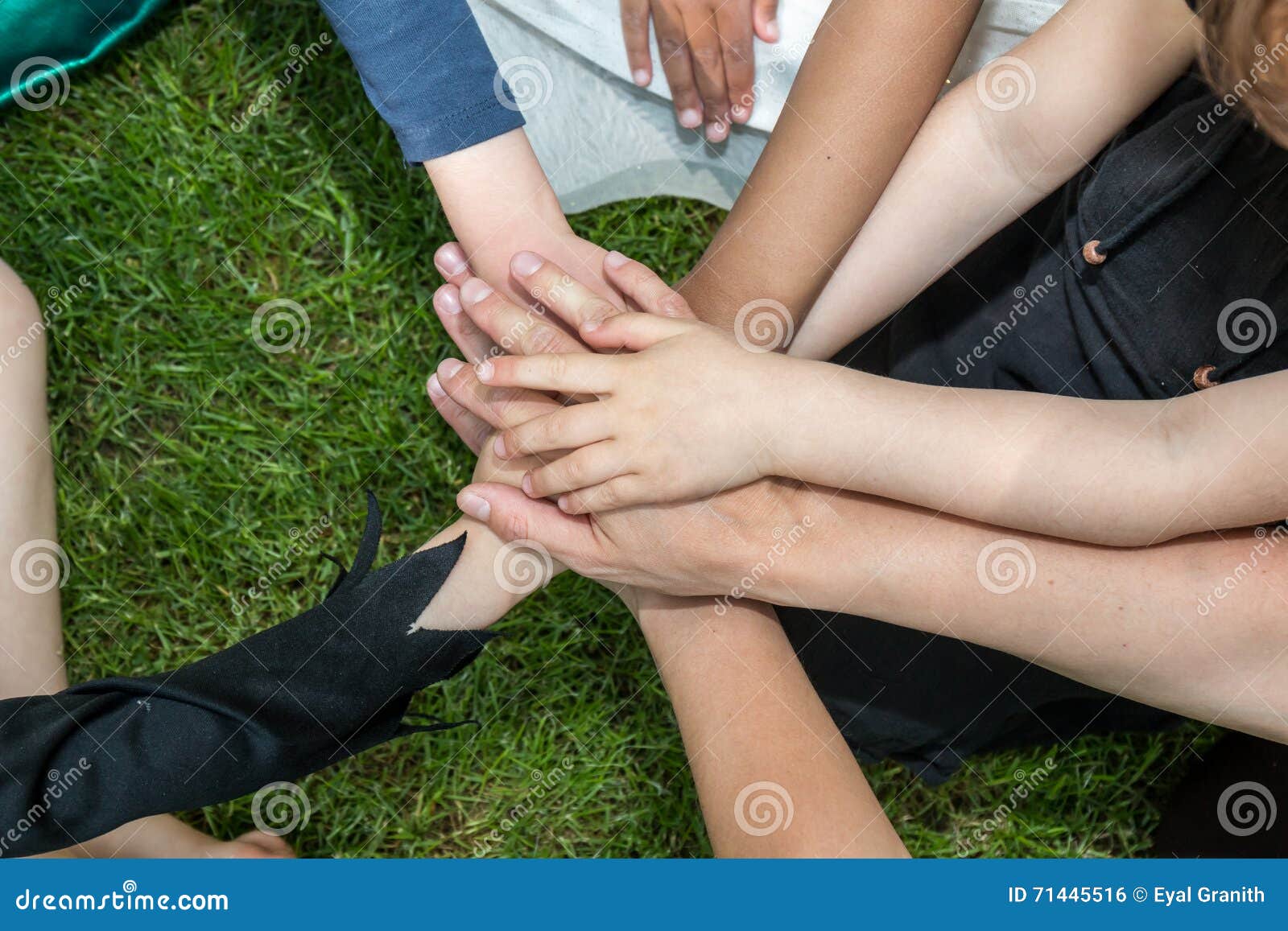 Handen Van Kinderen Op Het Gazon Stock Foto - Image of handen, mens ...