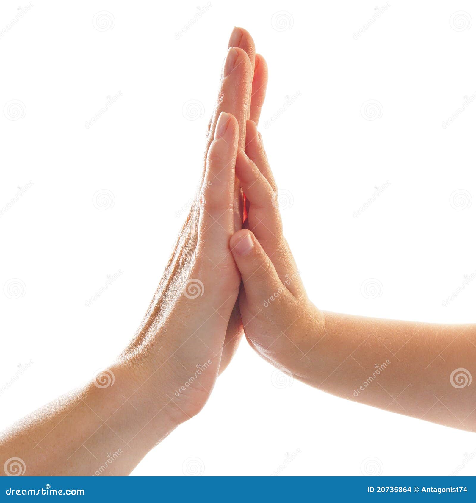 Handen van moeder en kind stock foto. Image of sluit - 20735864