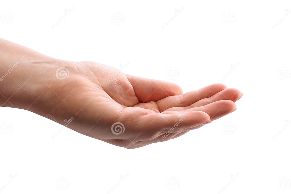 Handful stock photo. Image of loving, empty, hold, isolated - 6487896