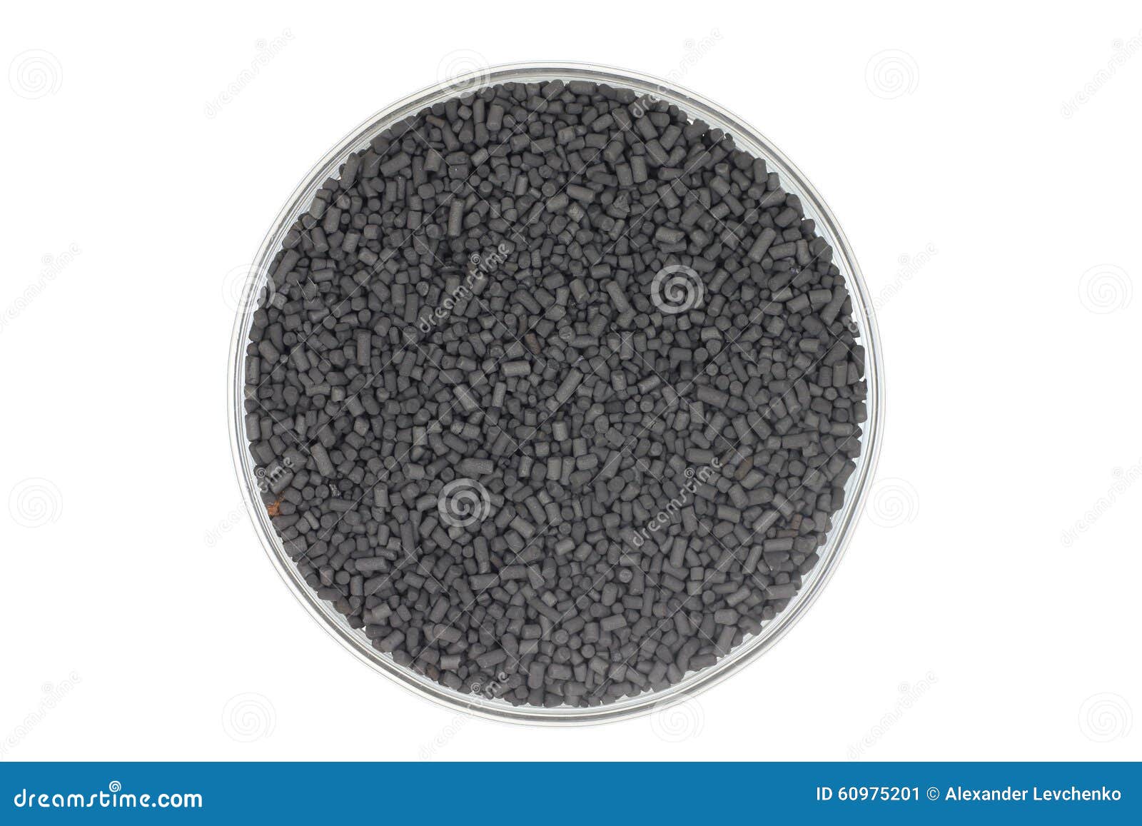Handful of Activated Carbon Granules Stock Image - Image of white ...