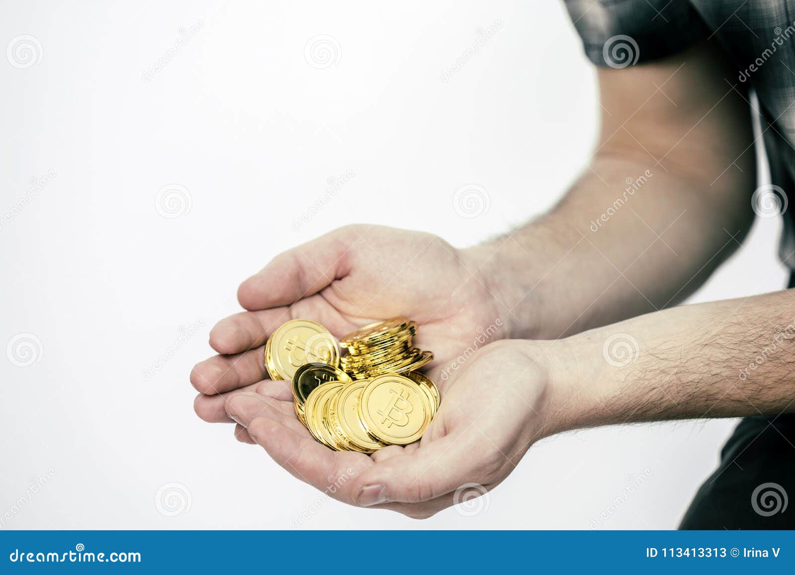 A Handful Of Bitcoins In Man`s Hand. Bitcoin As A Viable Currency Of ... A Handful Of Bitcoins In Man`s Hand. Bitcoin As A Viable Currency Of ...