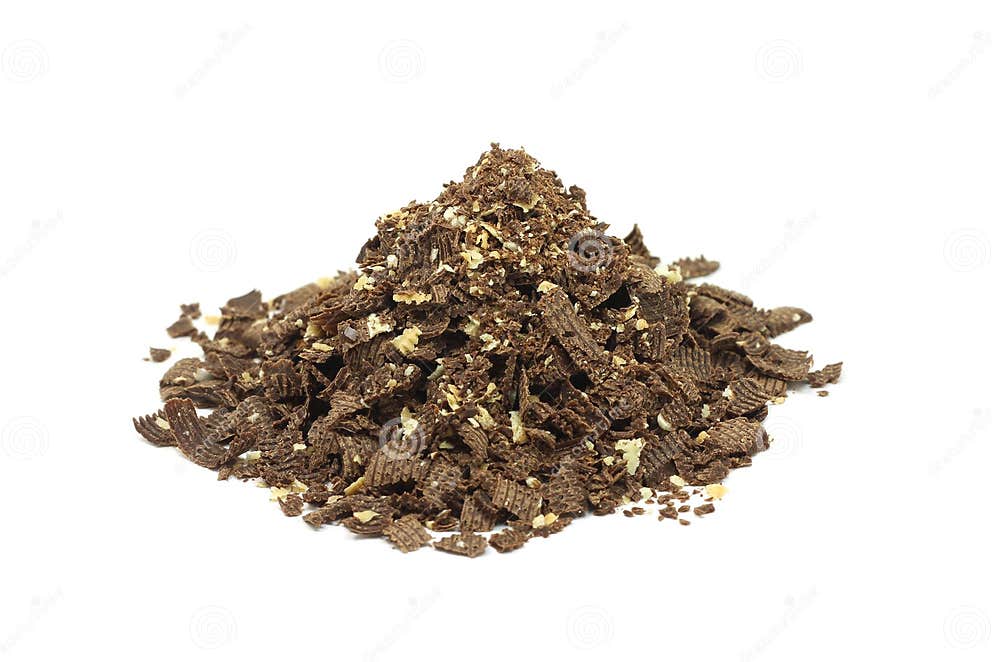 A Handful of Chocolate Chips with Pieces of Walnut Stock Photo - Image ...