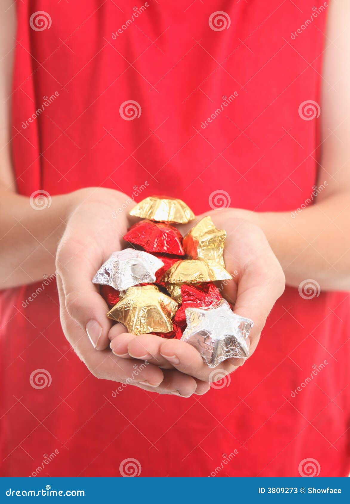 Handful of chocolates stock image. Image of christmas - 3809273