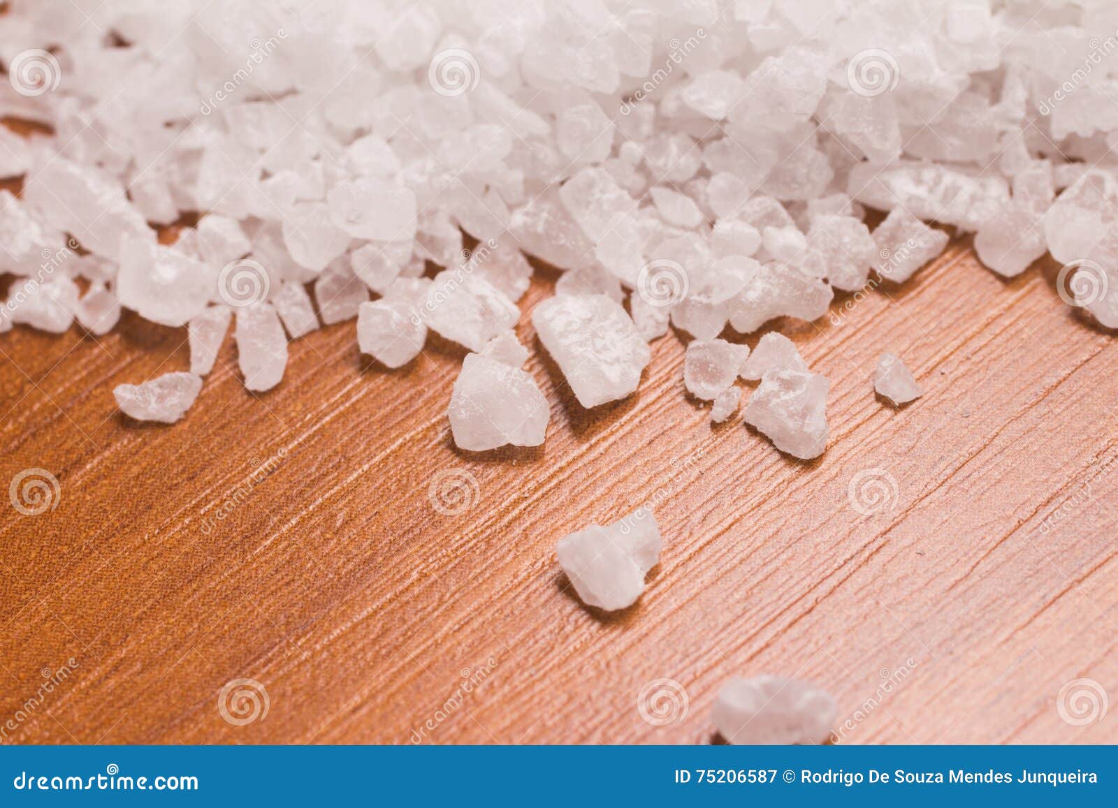 Handful of Coarse salt stock image. Image of health, crystals - 75206587