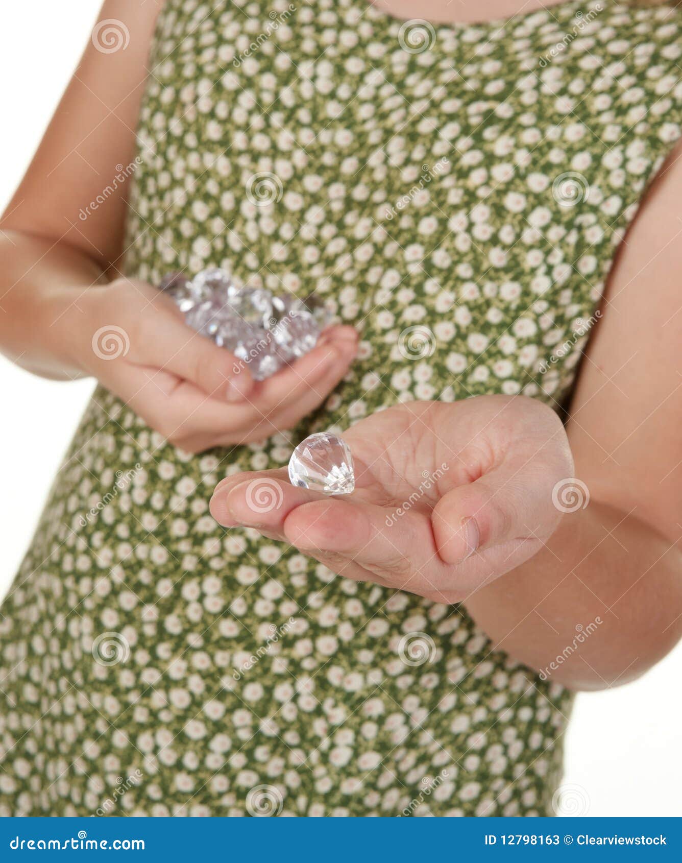 Handful of diamonds stock image. Image of lots, handful - 12798163