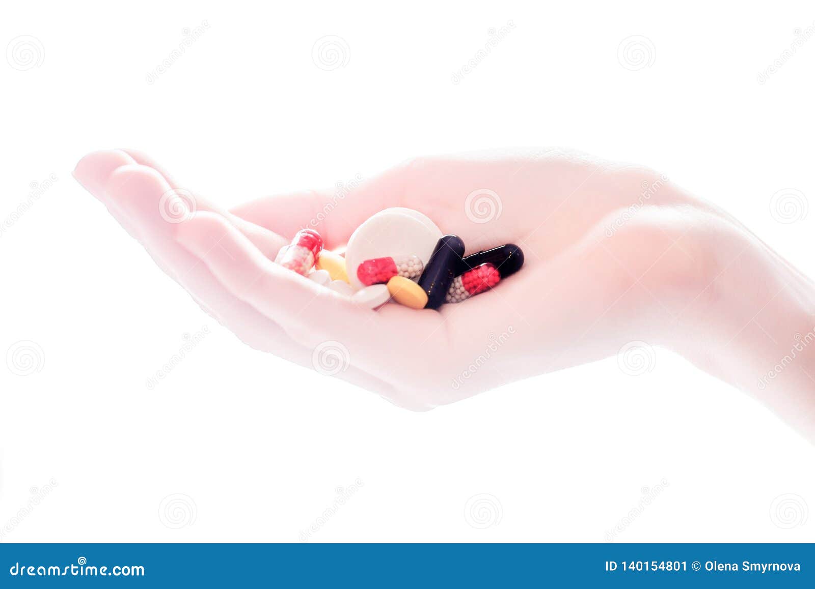 Handful of different pills stock image. Image of lots - 140154801